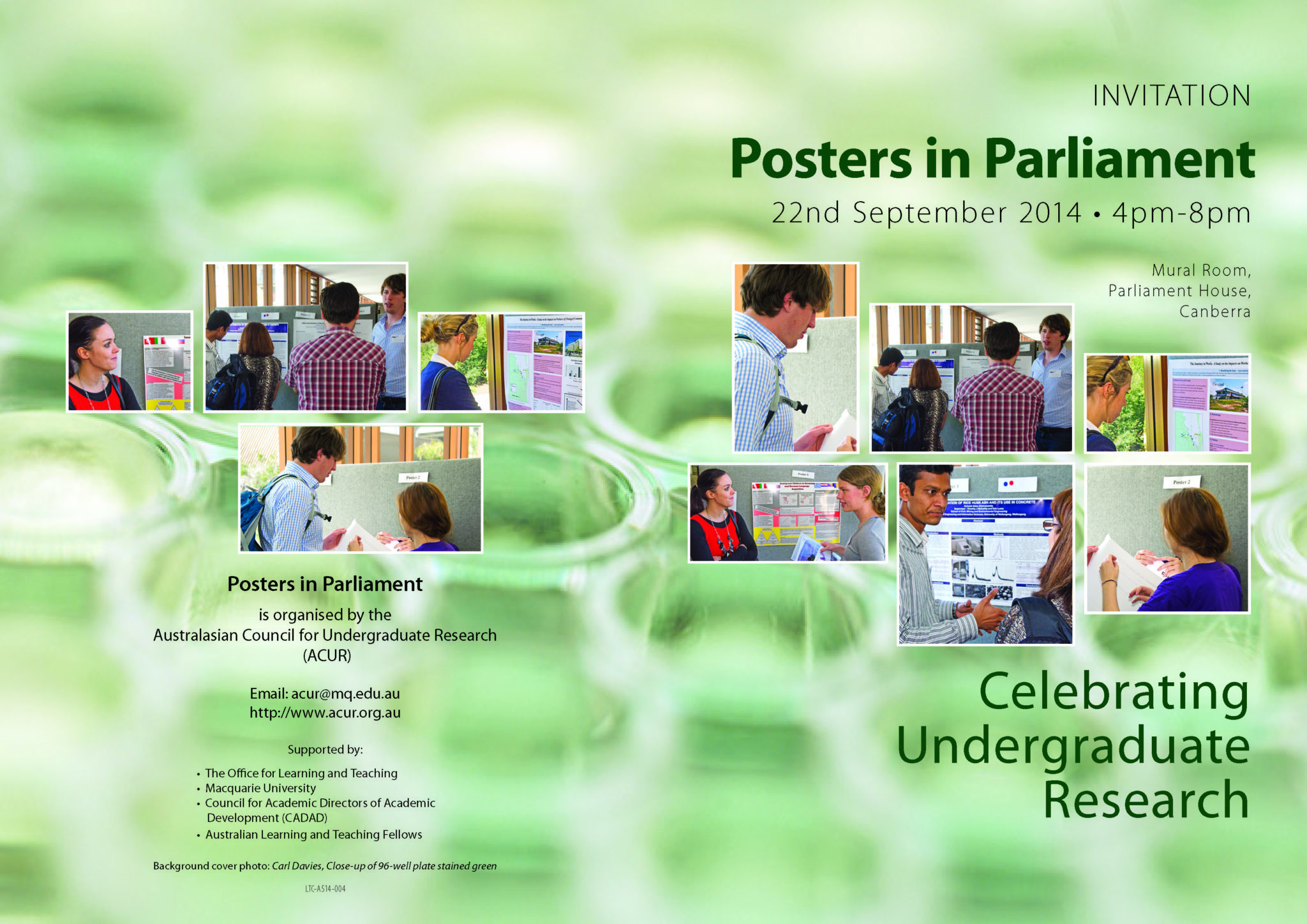 Posters in Parliament 2014 - Australasian Council for Undergraduate ...